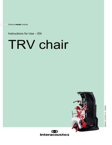 Interacoustics TRV chair Instructions For Use Manual | Manualzz