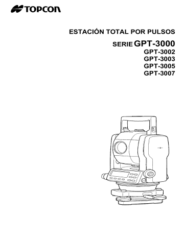 Topcon GPT-3000 Serie Manual de usuario | Manualzz