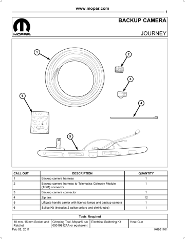 Mopar Journey Installation Manual | Manualzz