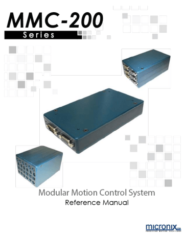 Micronix MMC-200 Series Reference Manual | Manualzz