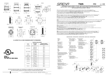 Sirena TWS A+ Installation | Manualzz