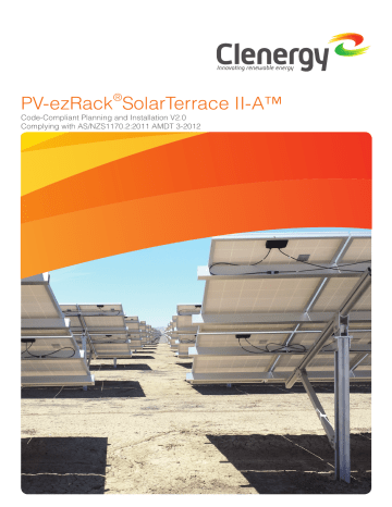 Clenergy PV-ezRack SolarTerrace II-A Manual | Manualzz