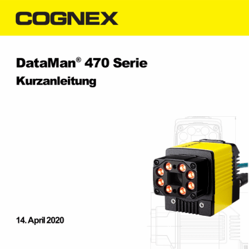 Cognex DataMan DM474, v DataMan DM475 Kurzanleitung | Manualzz