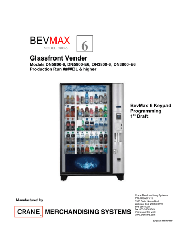 Crane BEVMAX 6, DN3800-6, DN5800-6, DN5800-E6 Manual | Manualzz