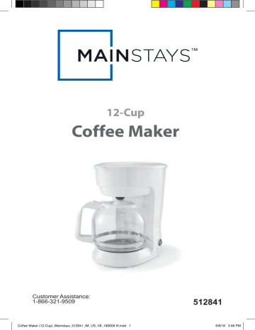 Mainstays 512841 Manual | Manualzz