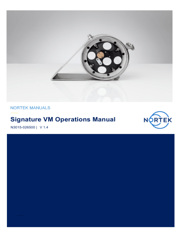 Nortek Signature VM Operation Manual | Manualzz