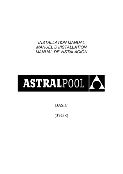 Astralpool Basic - Installation manual, Manual, Product information | manualzz.com
