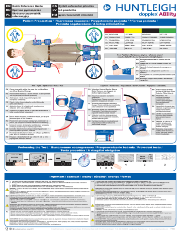 Huntleigh dopplex ABIlity Quick Reference Manual | Manualzz