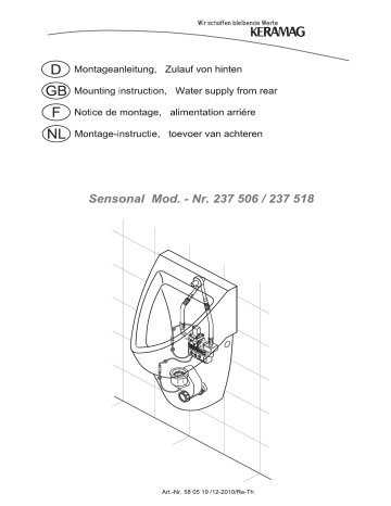 Keramag 237 506, 237 518 Montageanleitung | Manualzz