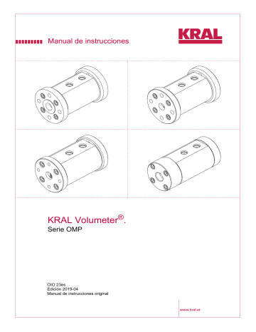 KRAL Volumeter OMP Serie Manual de usuario | Manualzz
