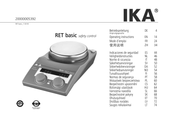 IKA RET basic Manual De Instrucciones | Manualzz