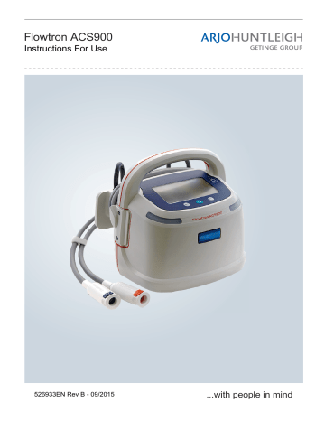 Arjohuntleigh Flowtron ACS900 Instructions For Use Manual | Manualzz