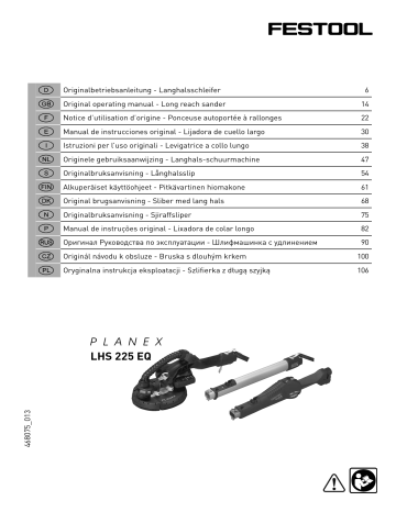 Festool PLANEX LHS 225 EQ Manual De Instrucciones | Manualzz
