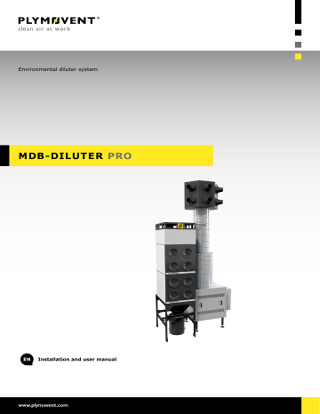 Plymovent MDB-DILUTER PRO Installation And User Manual | Manualzz