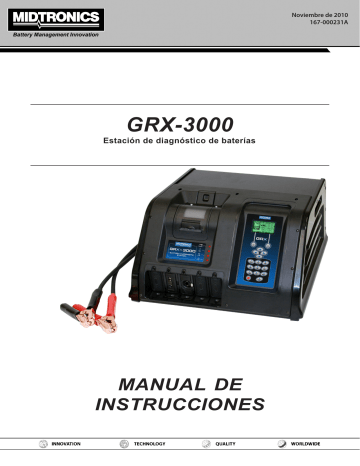 Midtronics GRX-3000 Manual de usuario | Manualzz