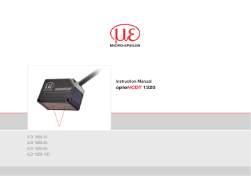 MICRO-EPSILON ILD 1320-10, ILD 1320-25 Instruction Manual | Manualzz