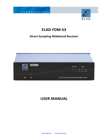 ELAD FDM-S3 User Manual | Manualzz