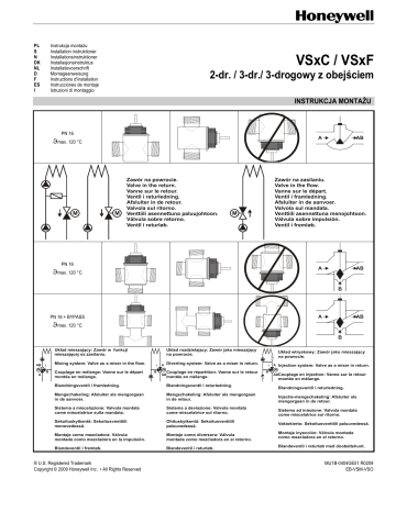 Honeywell VSxC Instrukcja obsługi | Manualzz