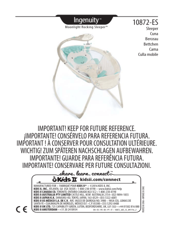 ingenuity Moonlight Rocking Sleeper Manual | Manualzz