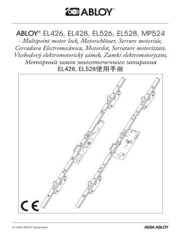 Abloy EL426, EL528, MP524 Manual | Manualzz