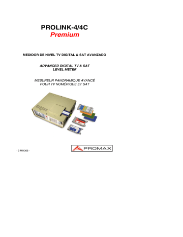 Promax PROLINK-4/4C Premium Manual De Instrucciones | Manualzz