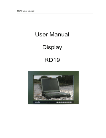 Roda RD19 User Manual | Manualzz