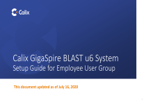 Calix GigaSpire BLAST u6 Setup Manual | Manualzz