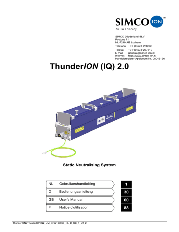 Simco ThunderIONIQ2.0 User Manual | Manualzz