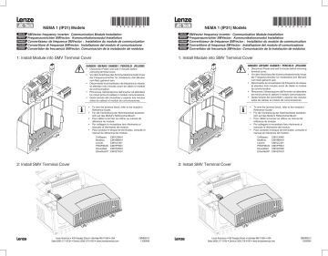 Lenze SMVector Installation Manual | Manualzz