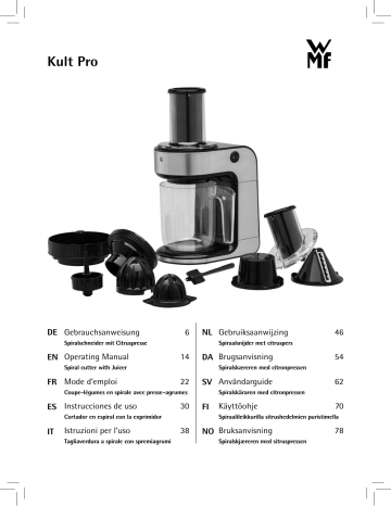 WMF Kult Pro, KULT X Bedienungsanleitung | Manualzz