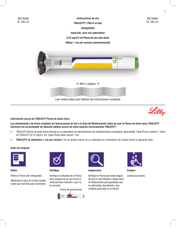 Lilly TRULICITY Instrucciones de operación | Manualzz