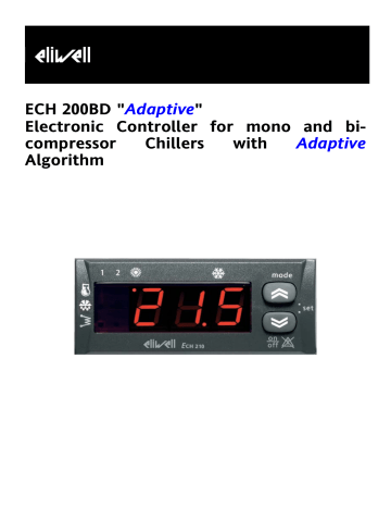 Eliwell ECH 200BD "Adaptive" Manual | Manualzz