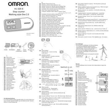 Omron HJ-320-E Quick Start Manual | Manualzz