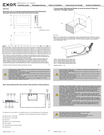 Exor eX7 Serie Instrucciones De Montaje | Manualzz