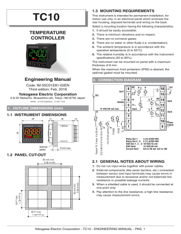 YOKOGAWA TC10 Engineering Manual | Manualzz