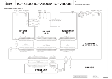 Icom IC-7300, IC-7300M Schematic Diagrams | Manualzz
