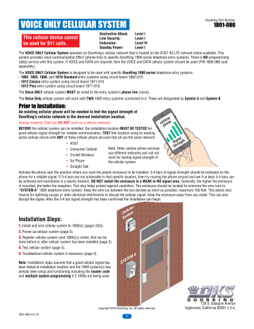 DoorKing 1801-080 Manual | Manualzz
