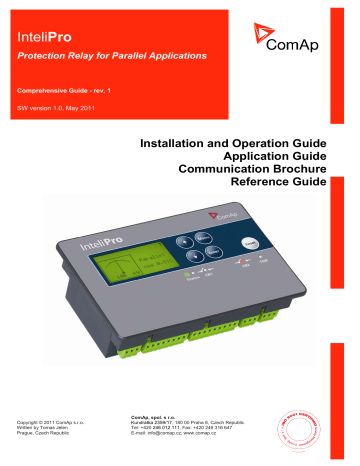 ComAp InteliPro Comprehensive Manual | Manualzz