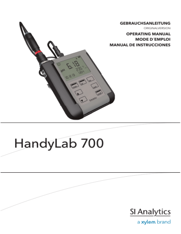 Xylem SI Analytics HandyLab 700 Manual De Instrucciones | Manualzz