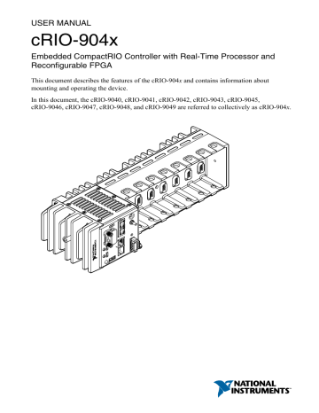 National Instruments cRIO-9040, cRIO-9047, cRIO-9049 User Manual | Manualzz