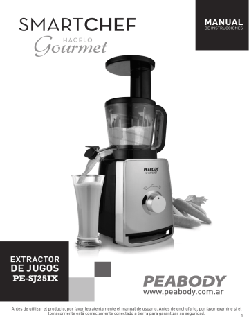 Smart Chef PEABODY PE-SJ25IX Manual de usuario | Manualzz