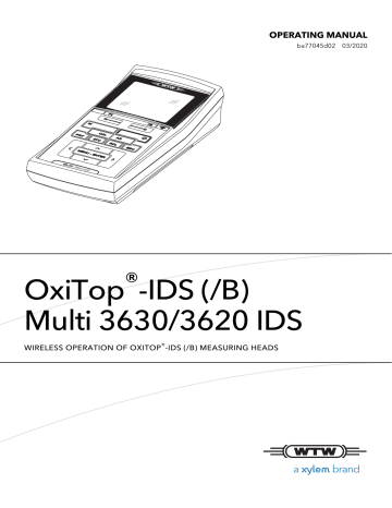 Xylem WTW OxiTop-IDS Multi 3630 IDS Operating Manual | Manualzz