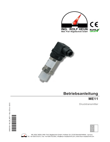 Rolf Heun ME11 Betriebsanleitung | Manualzz