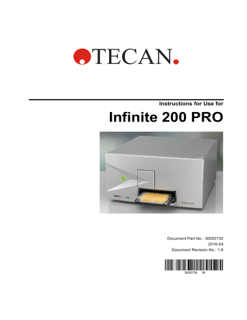 tecan Infinite 200 PRO Instructions For Use Manual | Manualzz