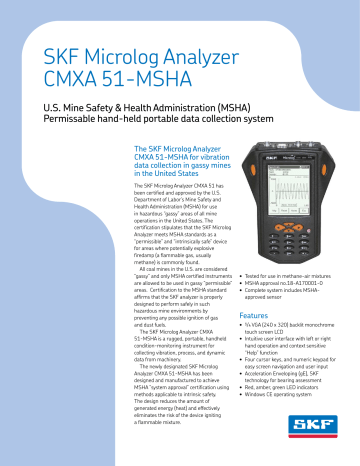 SKF CMXA 51-MSHA Manual | Manualzz