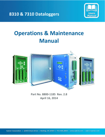 Sutron 7310 Operation & Maintenance Manual | Manualzz