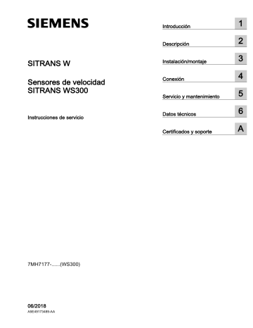 Siemens SITRANS WS300 Manual de usuario | Manualzz