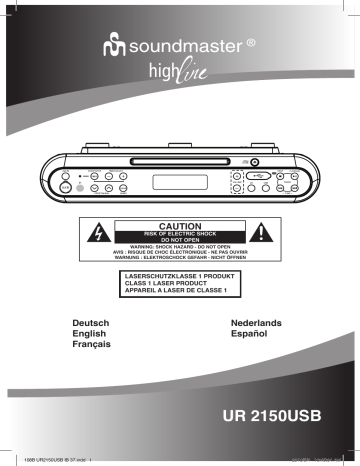 SOUNDMASTER HighLine UR 2150USB Manual | Manualzz