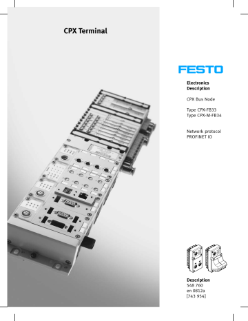 Festo CPX-FB33, CPX-M-FB34 Electronics Description | Manualzz