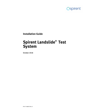 Spirent Landslide EDGE E10 Installation Manual | Manualzz